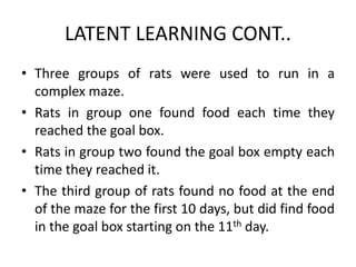 Cognitive and learning | PPTX