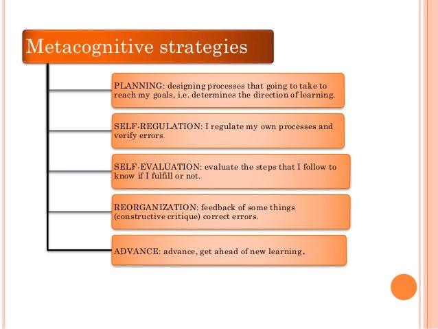 Cognitive and metacognitive