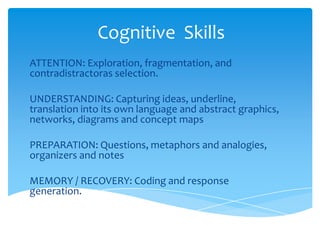 Cognitive and metacognitive strategies | PPTX