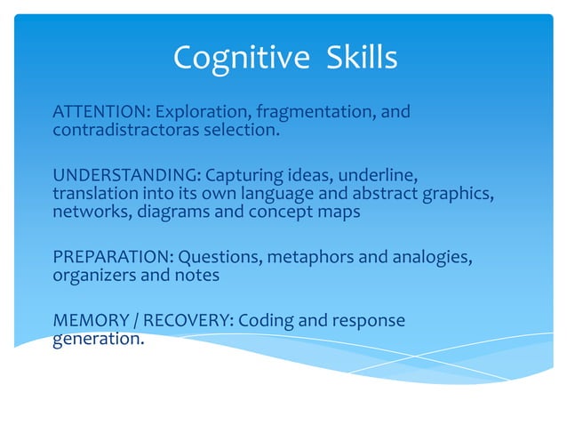 Cognitive and metacognitive strategies | PPTX