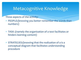 Cognitive and metacognitive strategies | PPTX