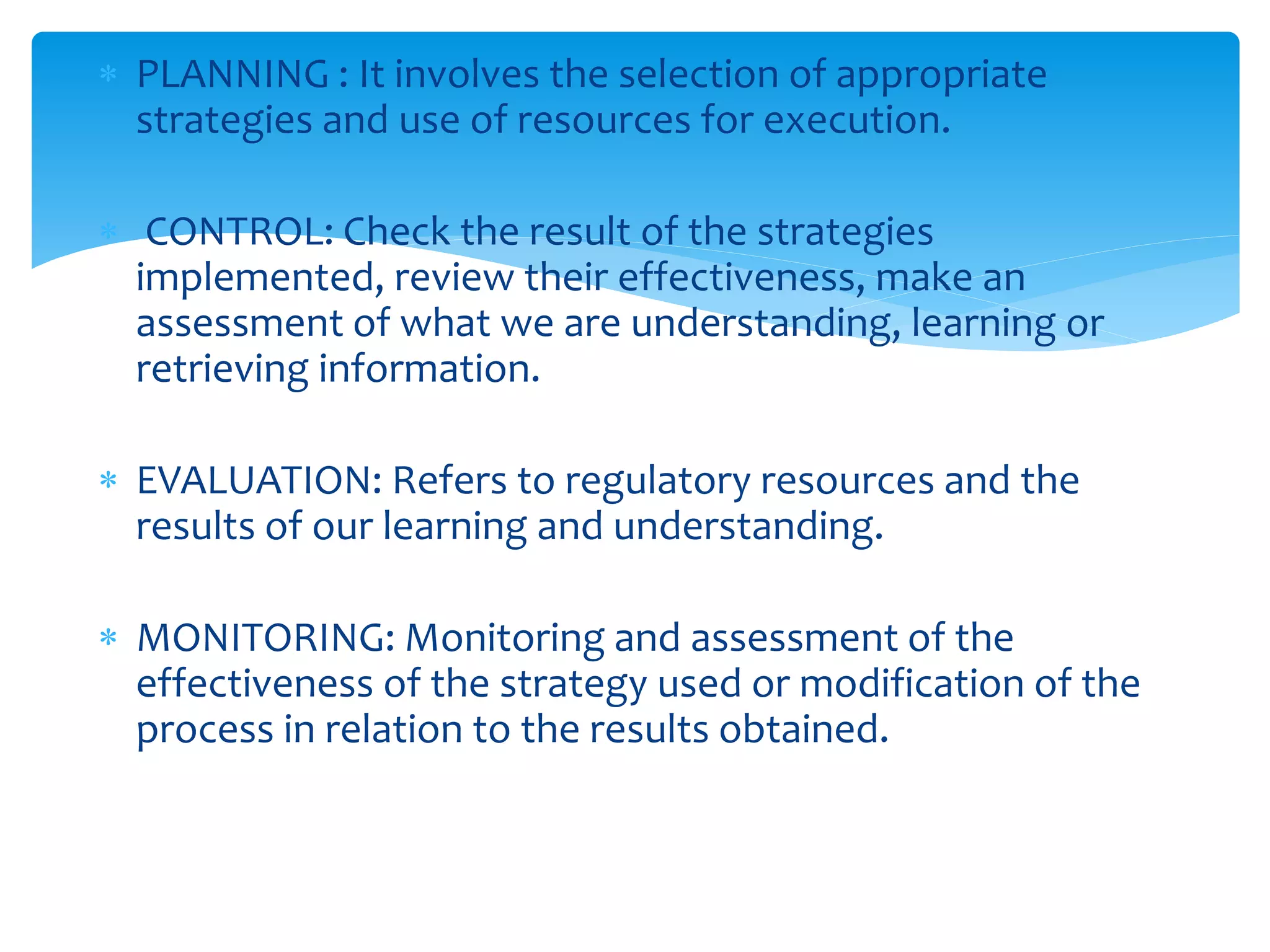 Cognitive And Metacognitive Strategies Ppt