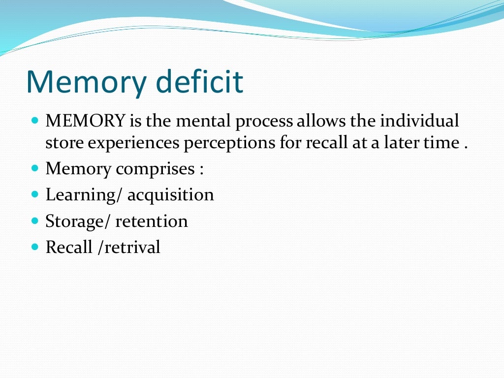 Cognitive and perceptual problems in stroke