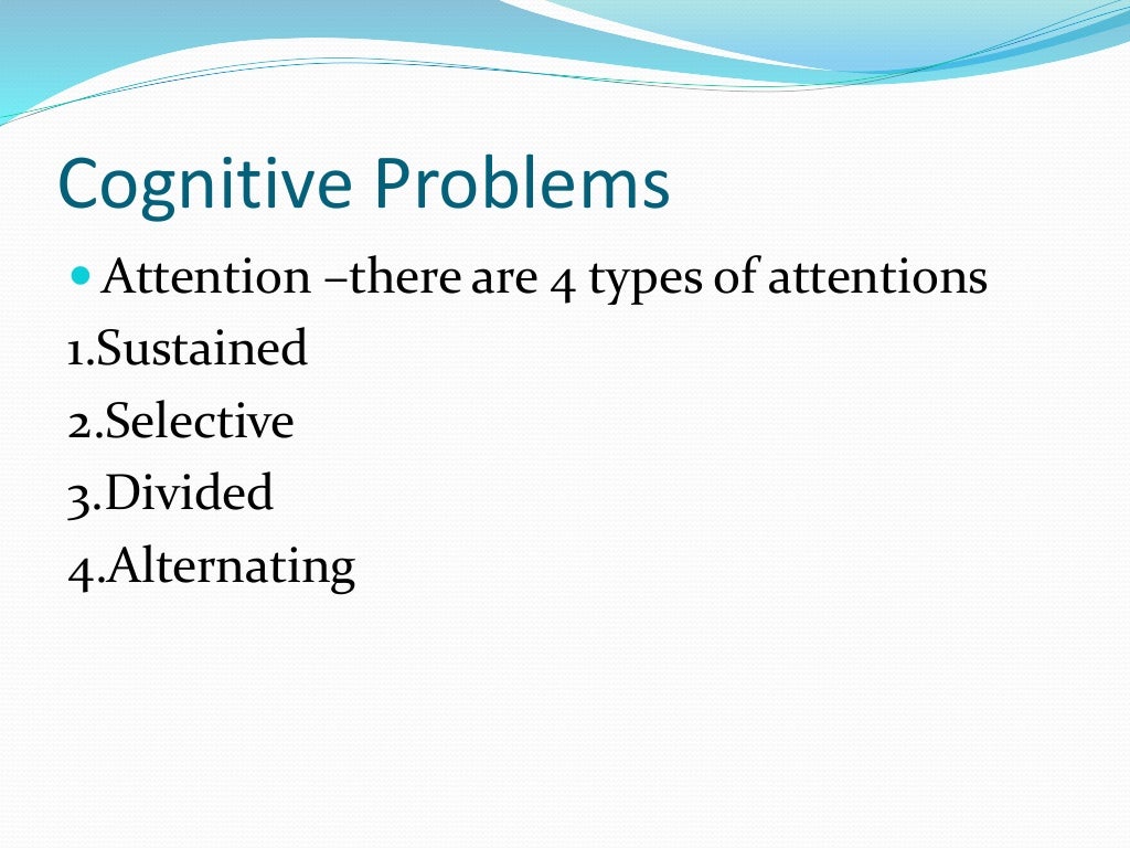 Cognitive and perceptual problems in stroke