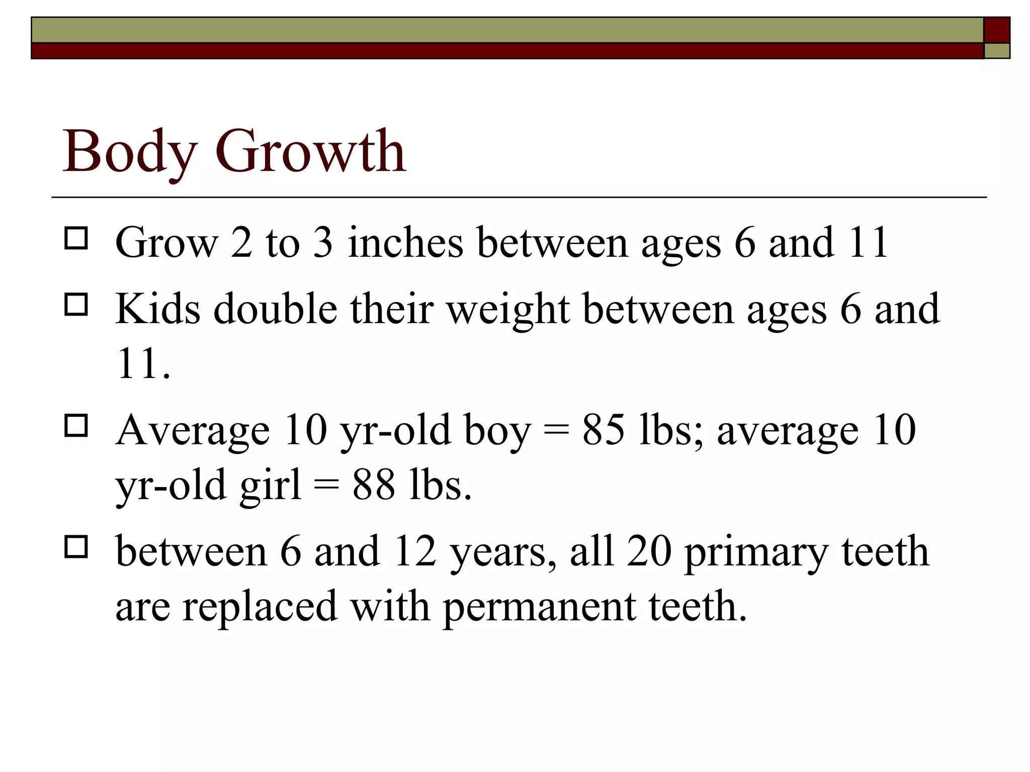 Cognitive and physical development in middle childhood | PPT