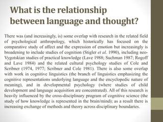 Cognitive anthropology | PPTX
