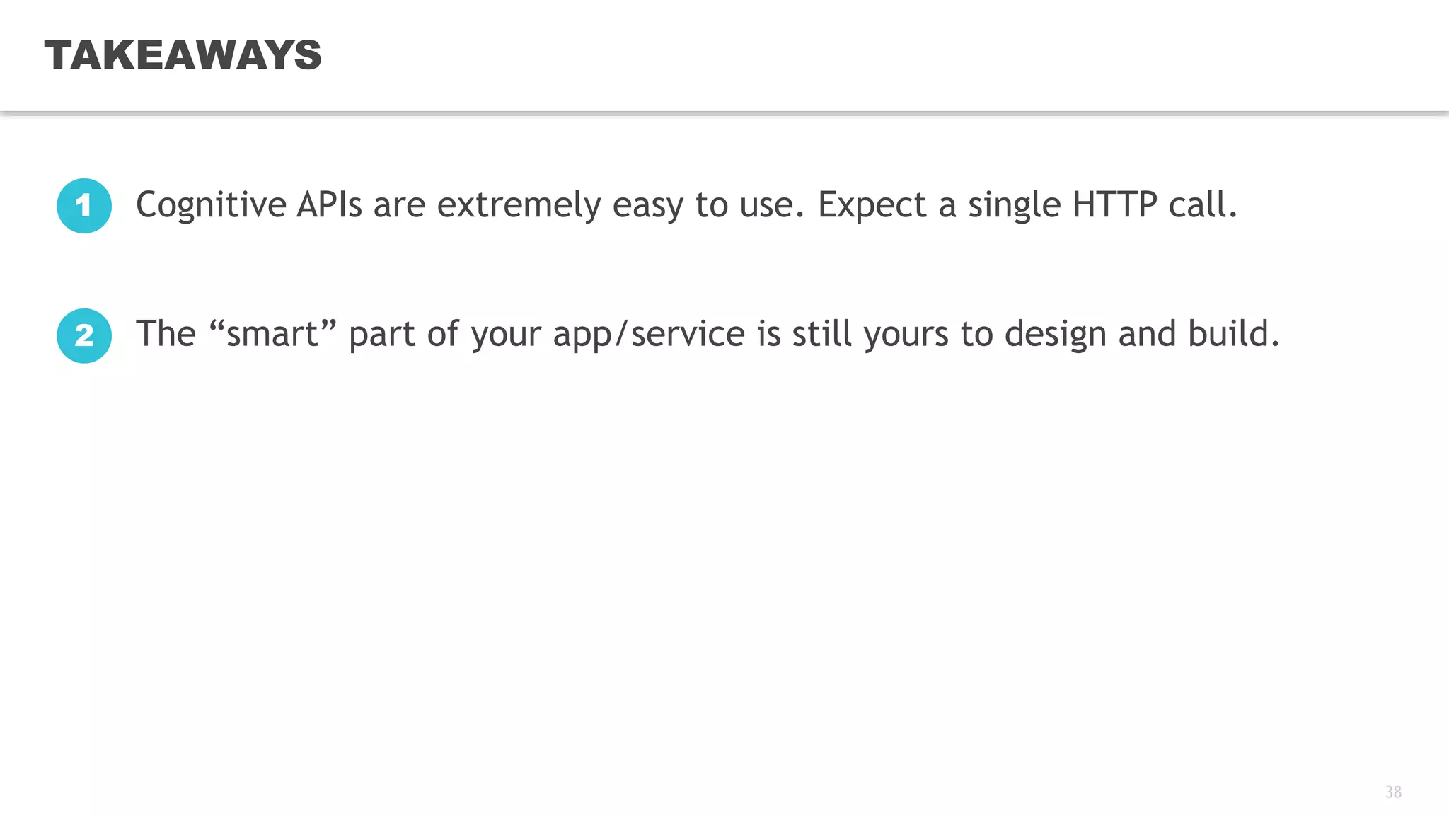 Cognitive APIs and Conversational Interfaces | PPTX