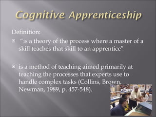Cognitive apprenticeship | PPT | Apprenticeships | Careers