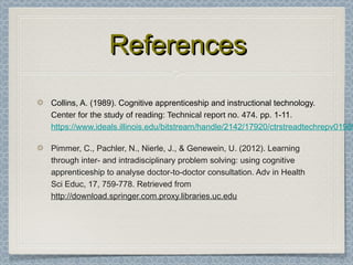 Cognitive apprenticeship | PPT
