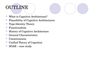 Cognitive architecture | PPT