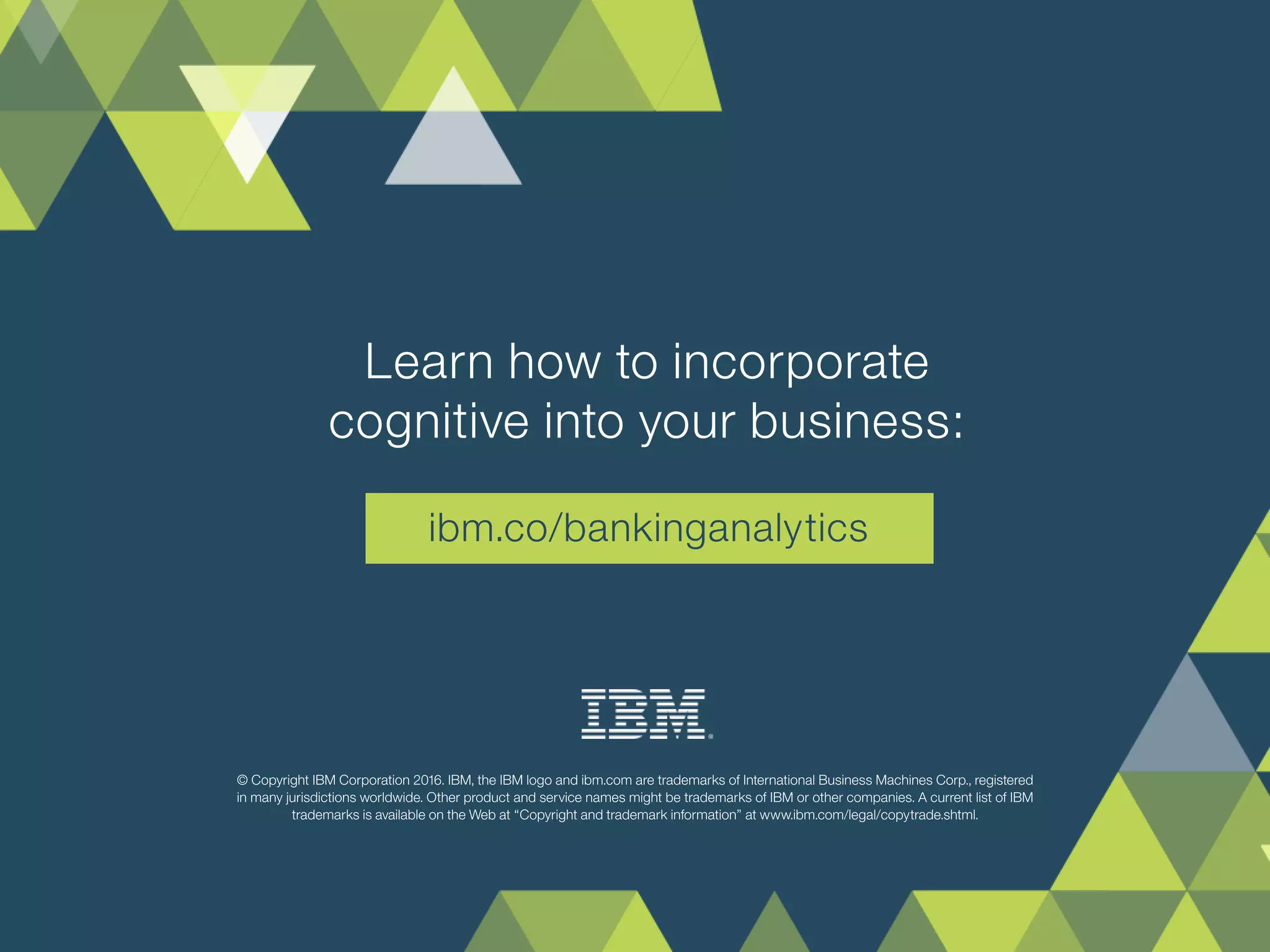 Cognitive banking with expert insights | PPT