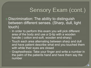 Part 2: Neurological history and physical | PPTX