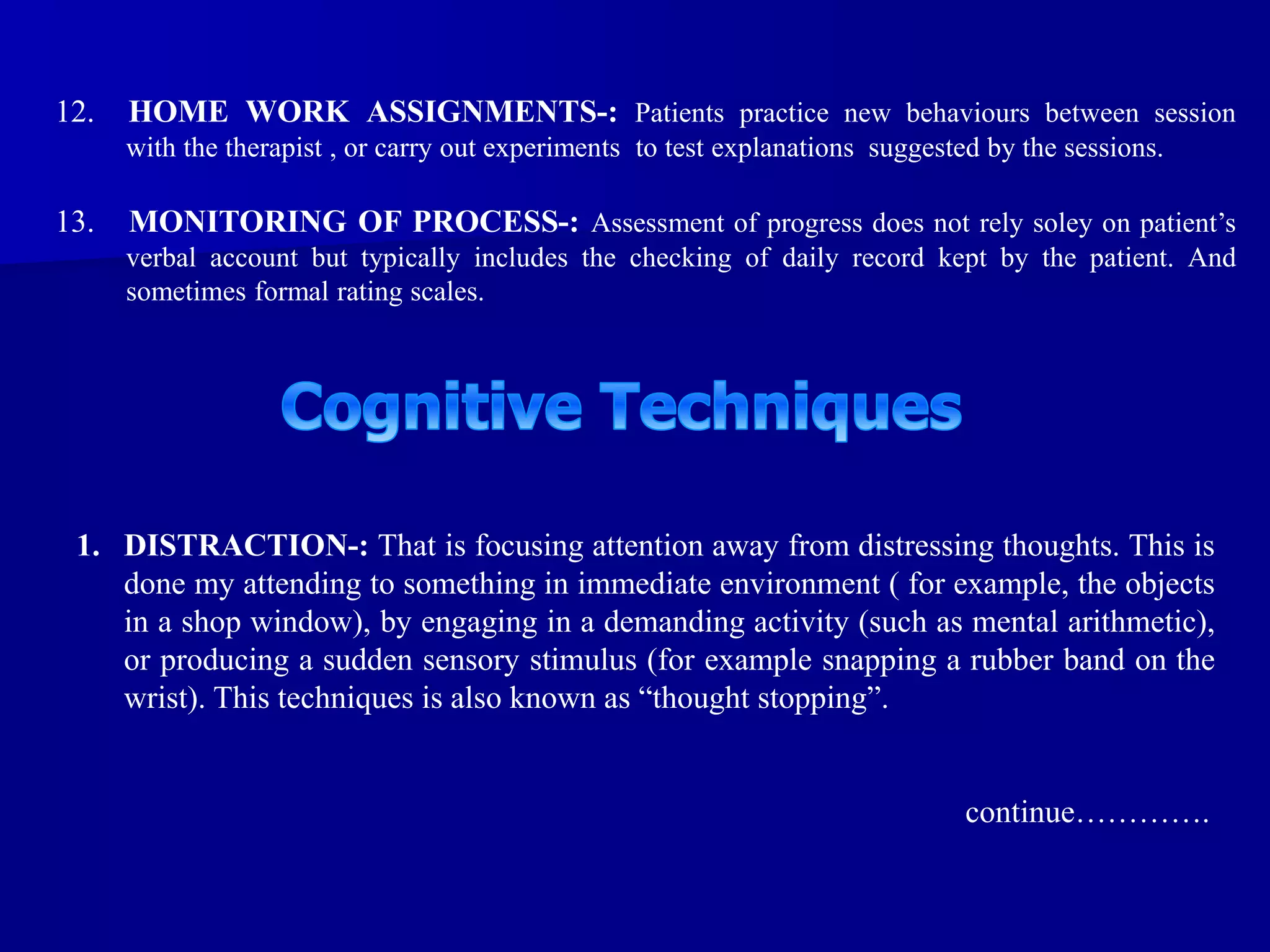 COGNITIVE BEHAVIOR THERAPY-CBT | PPTX