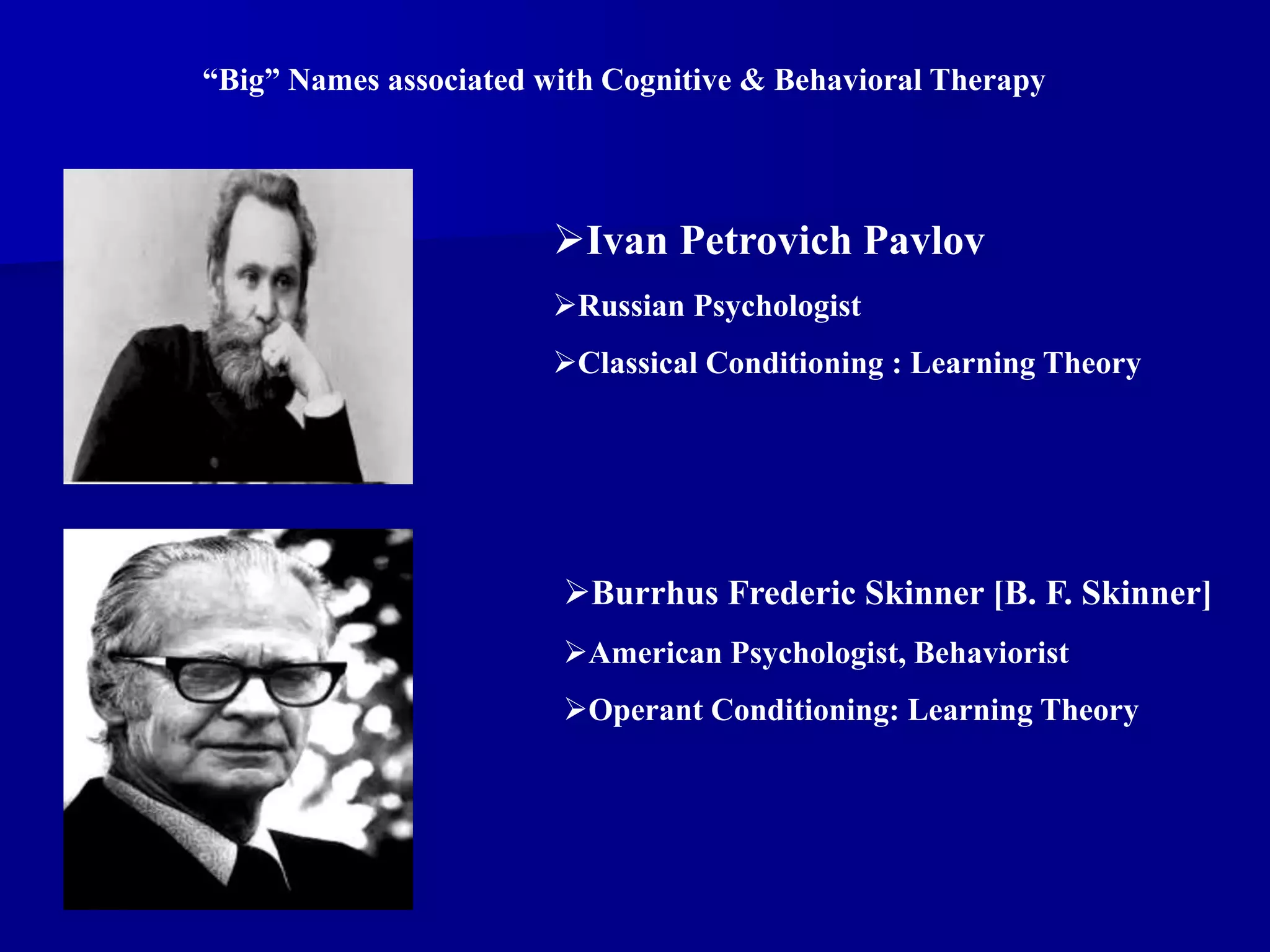 COGNITIVE BEHAVIOR THERAPY-CBT | PPTX