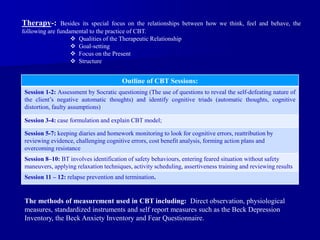 COGNITIVE BEHAVIOR THERAPY-CBT | PPTX
