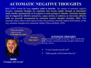COGNITIVE BEHAVIOR THERAPY-CBT | PPTX