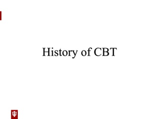 Cognitive Behavioral Therapy for clinical psychologisits | PPT