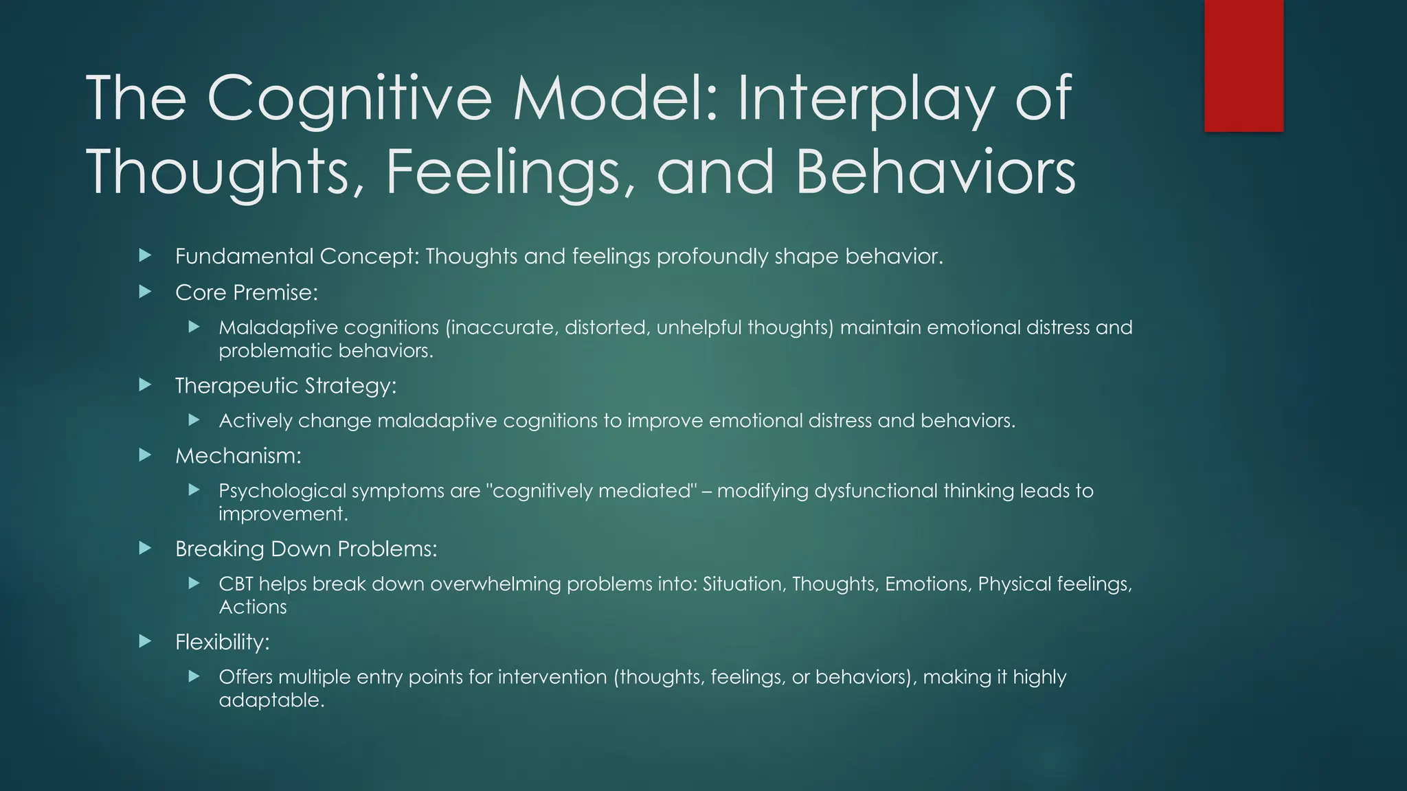 Cognitive Behavioral Therapy (CBT) for physios | PPTX