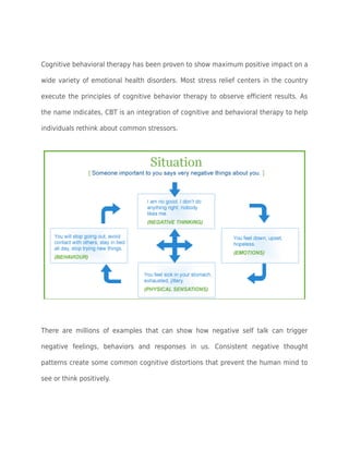 Cognitive Behavioral Therapy explains Stress | PDF