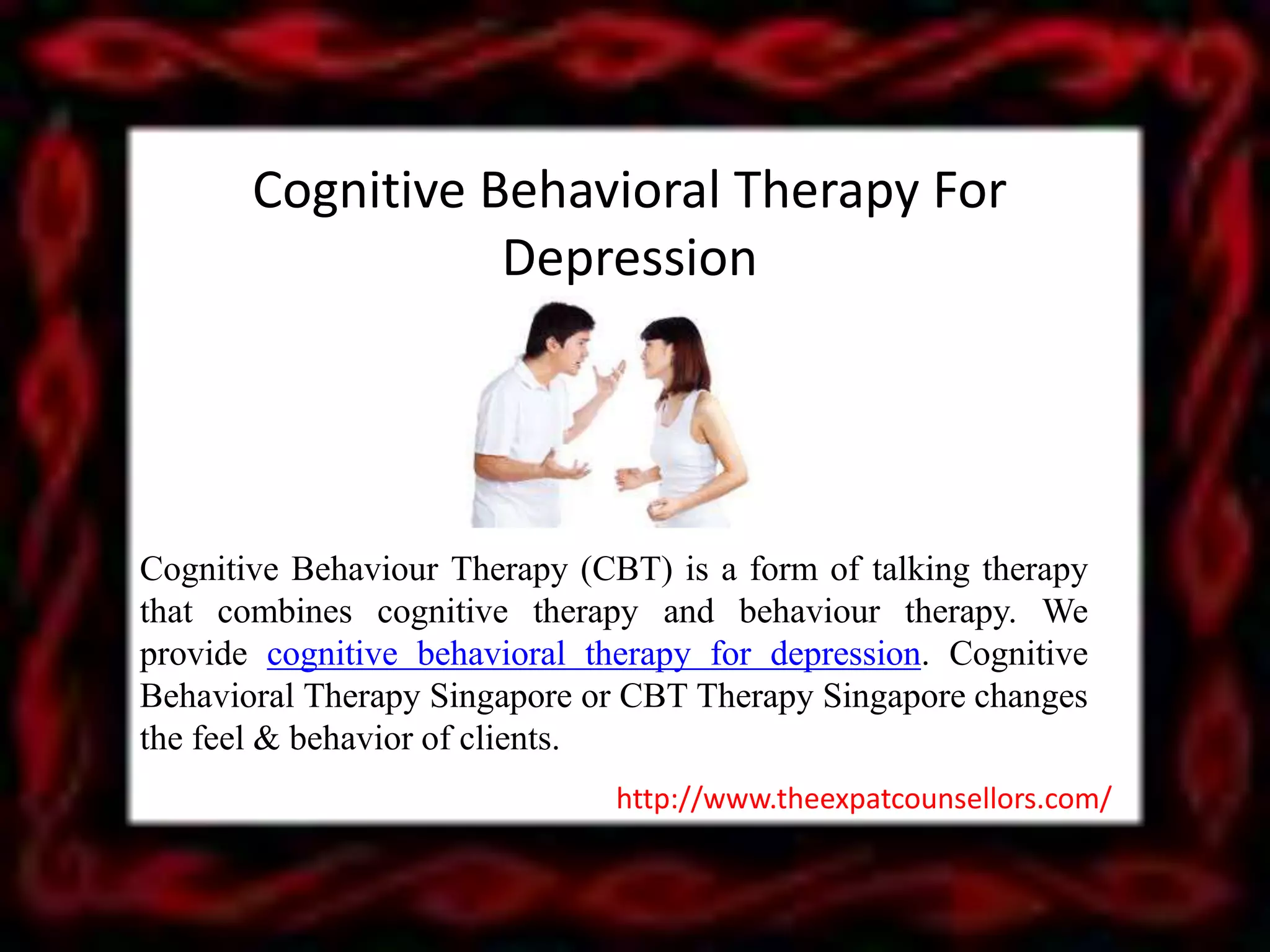 Cognitive behavioral therapy for depression | PPTX
