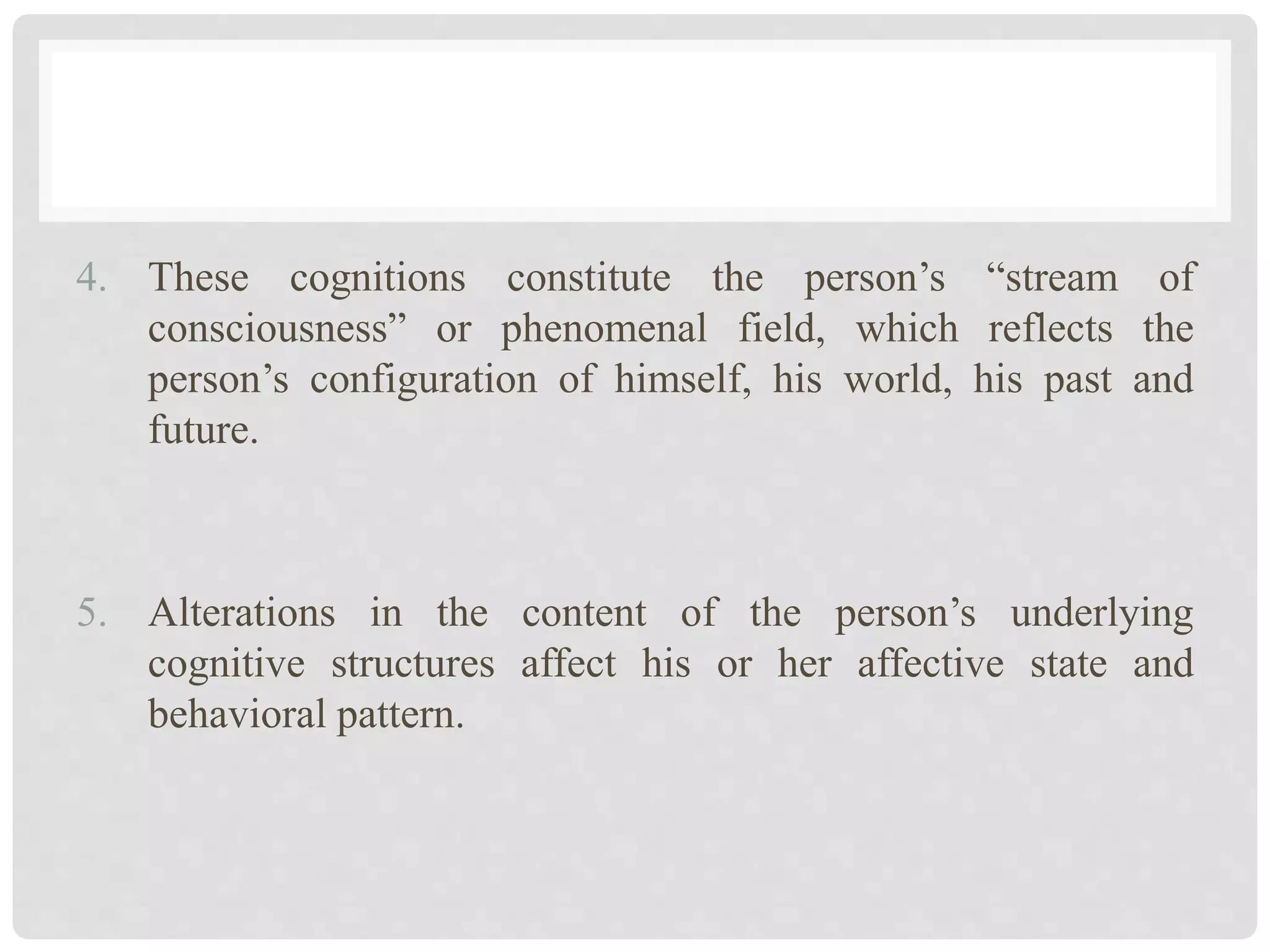 COGNITIVE BEHAVIORAL THERAPY | PPTX