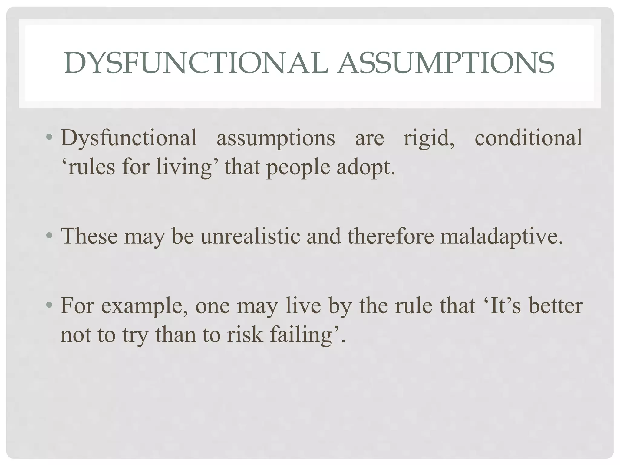 COGNITIVE BEHAVIORAL THERAPY | PPTX