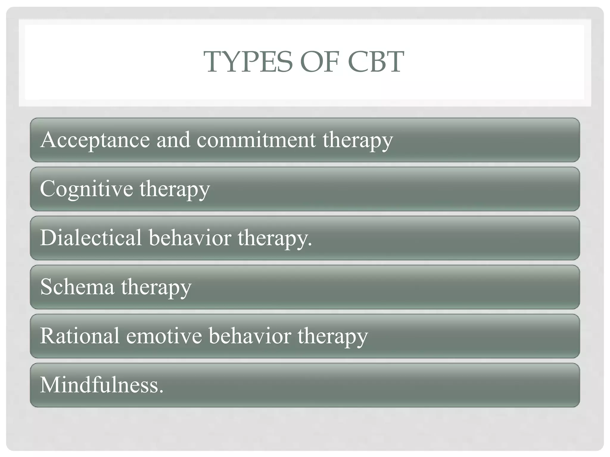 COGNITIVE BEHAVIORAL THERAPY | PPTX