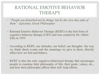 COGNITIVE BEHAVIORAL THERAPY | PPTX