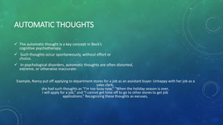 Cognitive behavioral therapy | PPSX