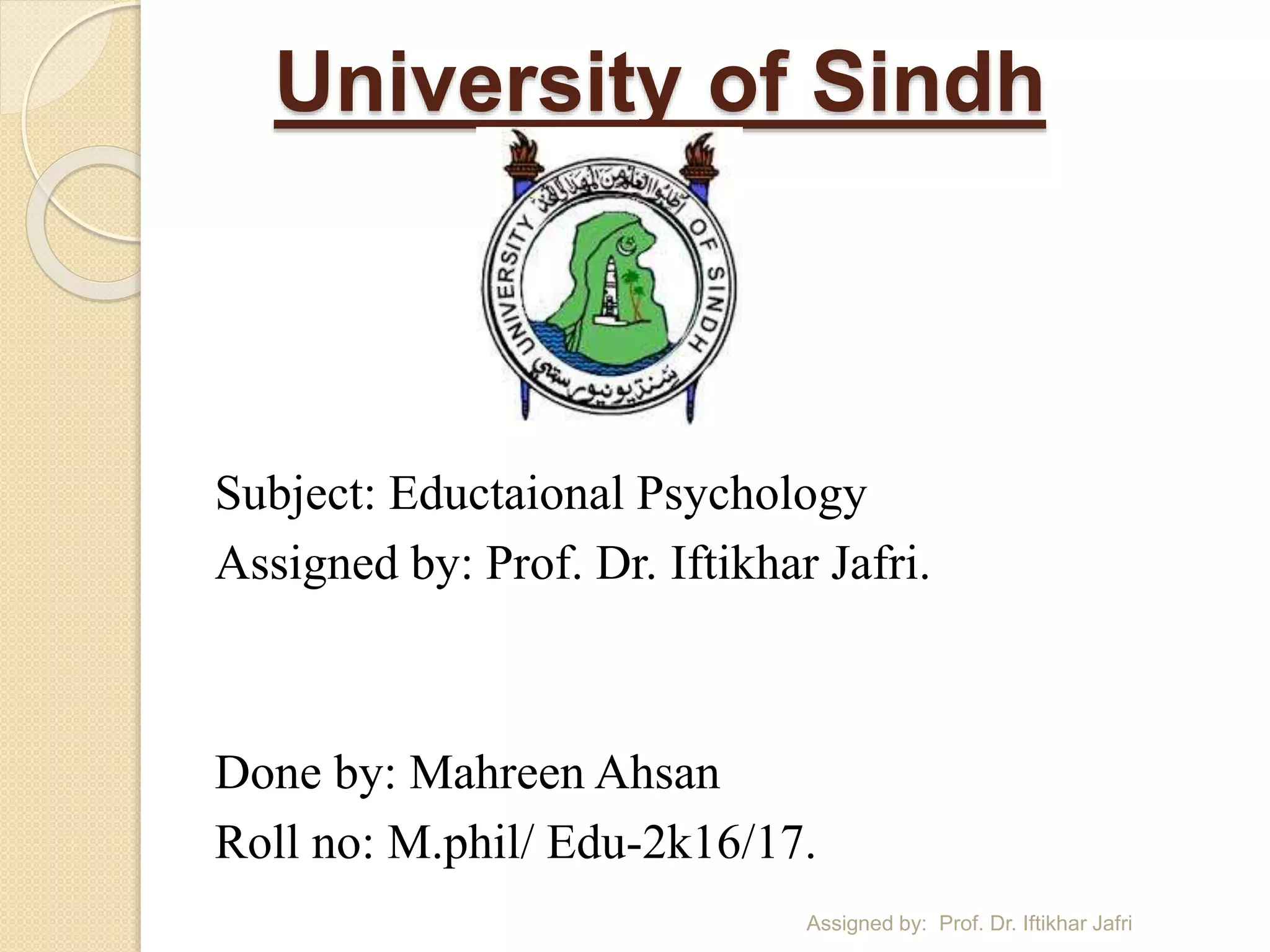 Cognitive behavior approach and self regulation | PPT