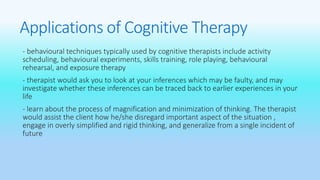 Cognitive behavior therapy | PPTX