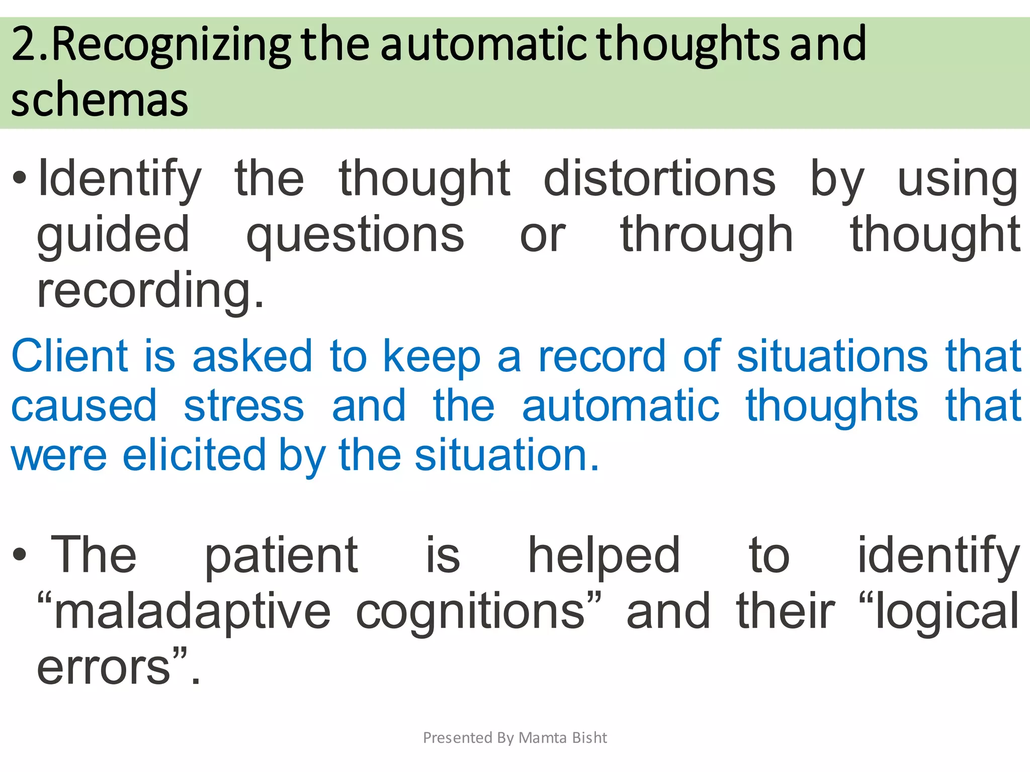 Cognitive behavior therapy | PDF