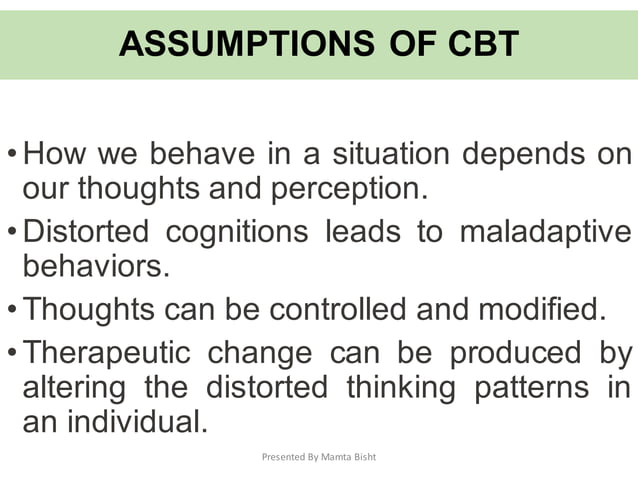 Cognitive behavior therapy | PDF