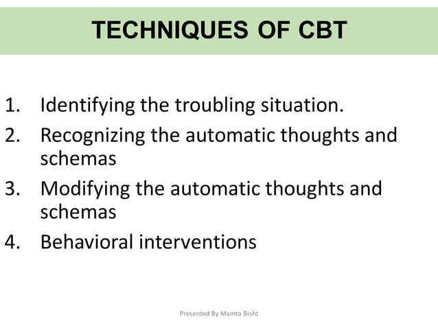 Cognitive behavior therapy | PDF