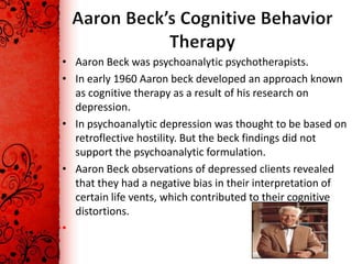 Aaron Beck Cognitive Triad