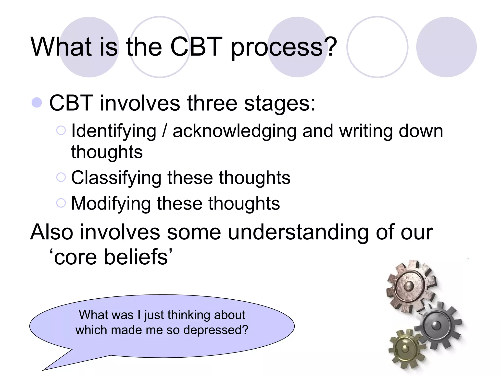 Cognitive behavioural approaches to mental health | PPT