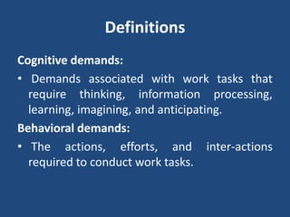 COGNITIVE & BEHAVIOURAL DEMANDS OF WORK,DPT,LEC4.pptx