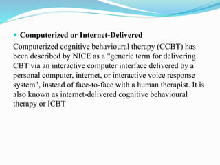 Cognitive Behavioral Therapy | PPTX