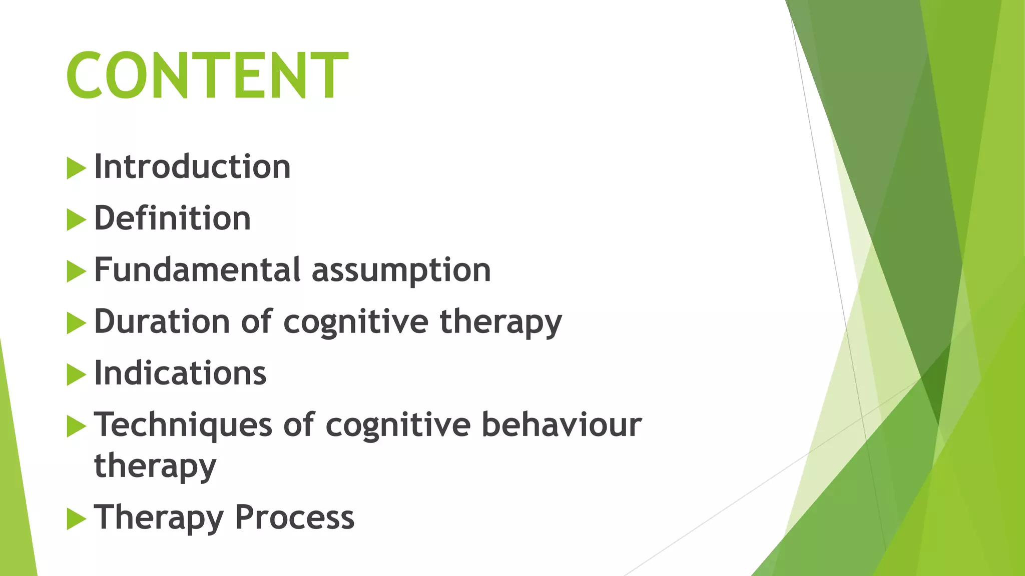 Cognitive behaviour therapy | PPTX