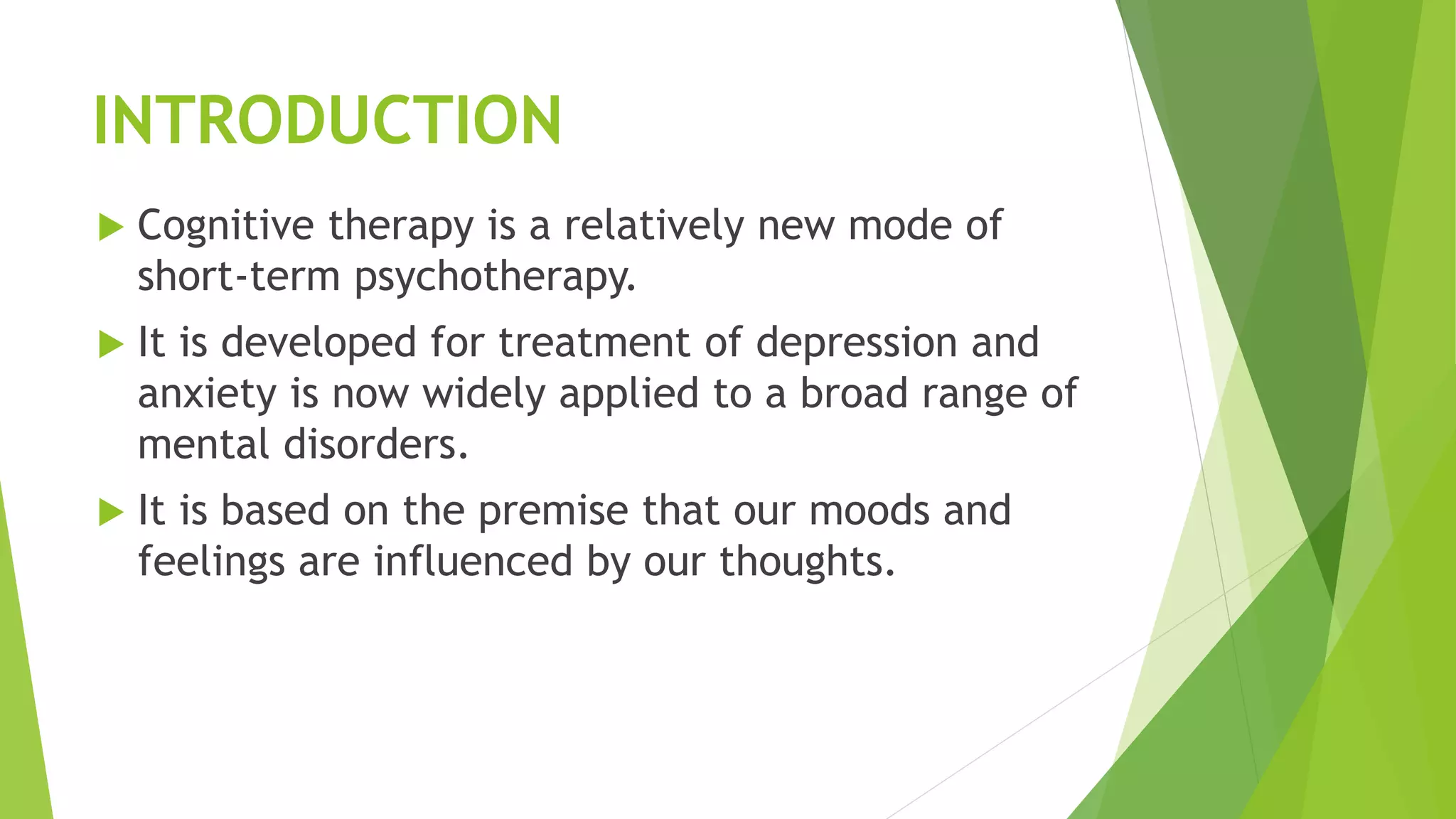 Cognitive behaviour therapy | PPTX