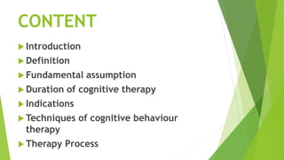 Cognitive behaviour therapy | PPT