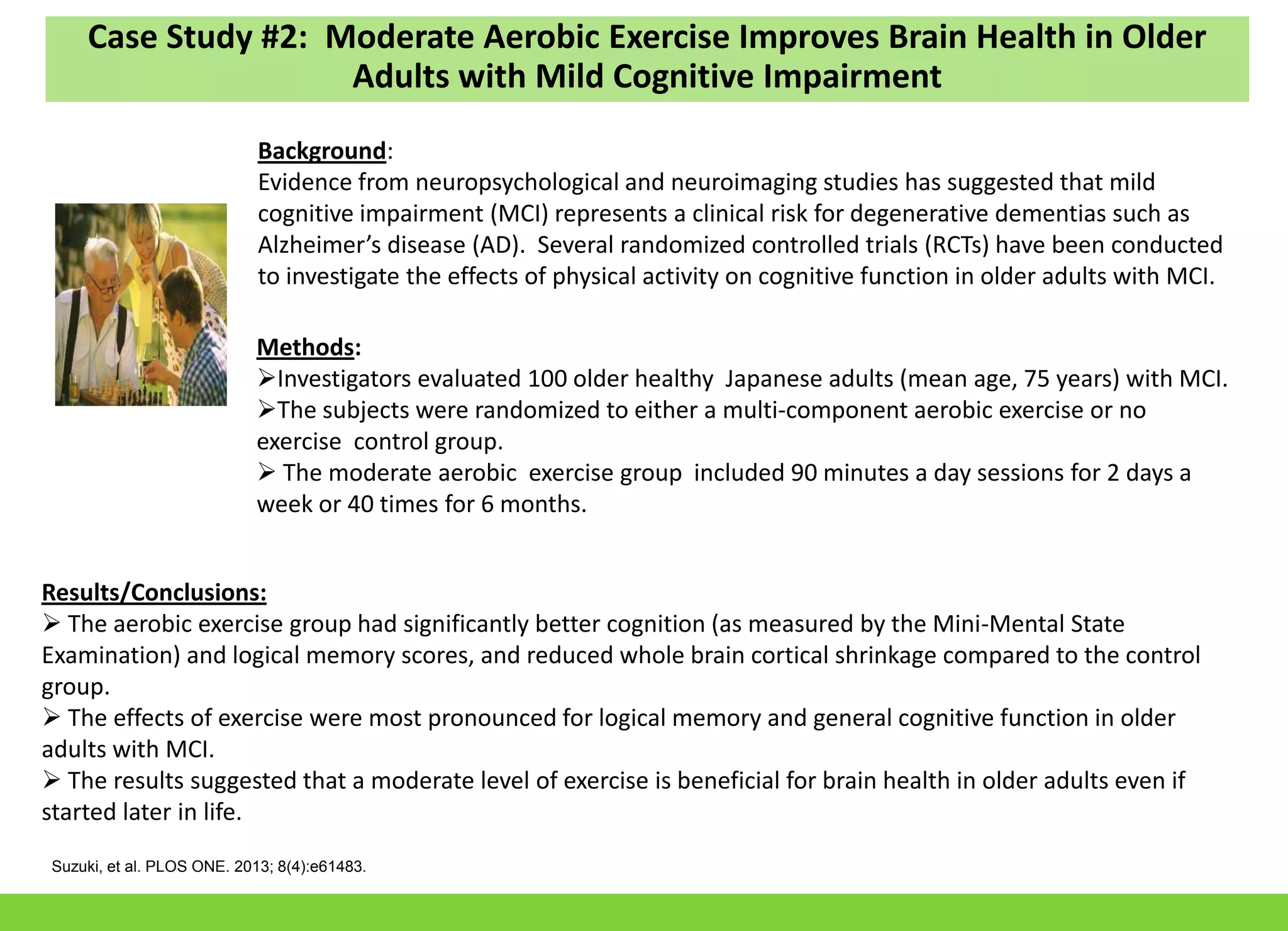 Cognitive Benefits of Exercise for Seniors | PPTX