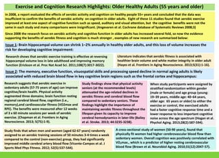 Cognitive Benefits of Exercise for Seniors | PPTX
