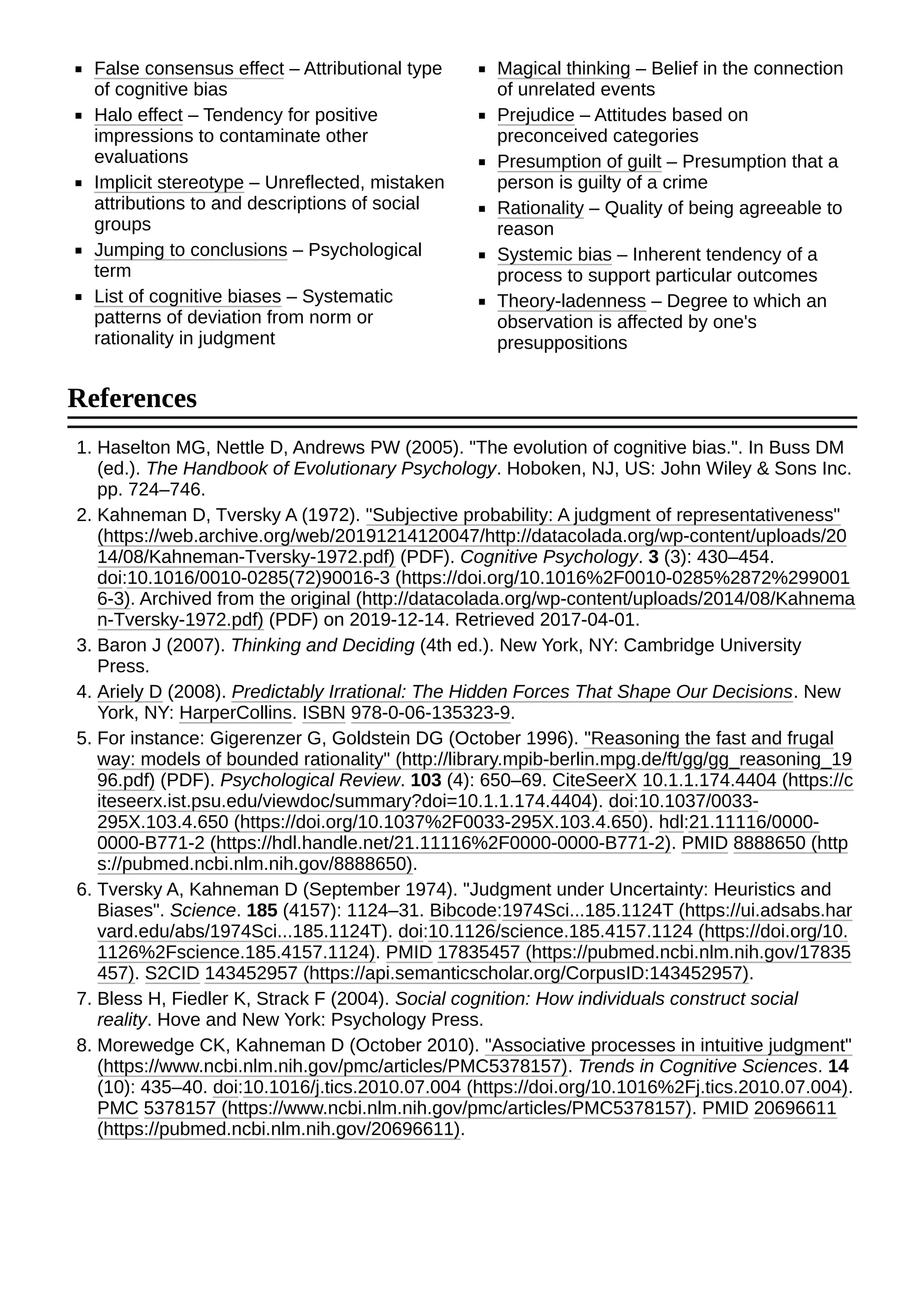 cognitive bias is a systematic pattern t | PDF