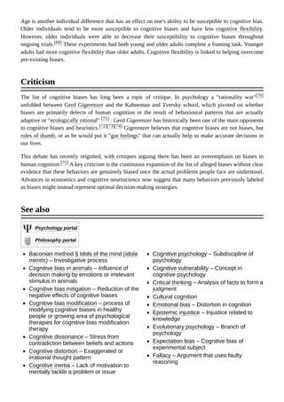cognitive bias is a systematic pattern t | PDF