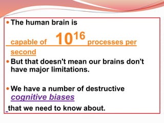 Cognitive biases | PPT