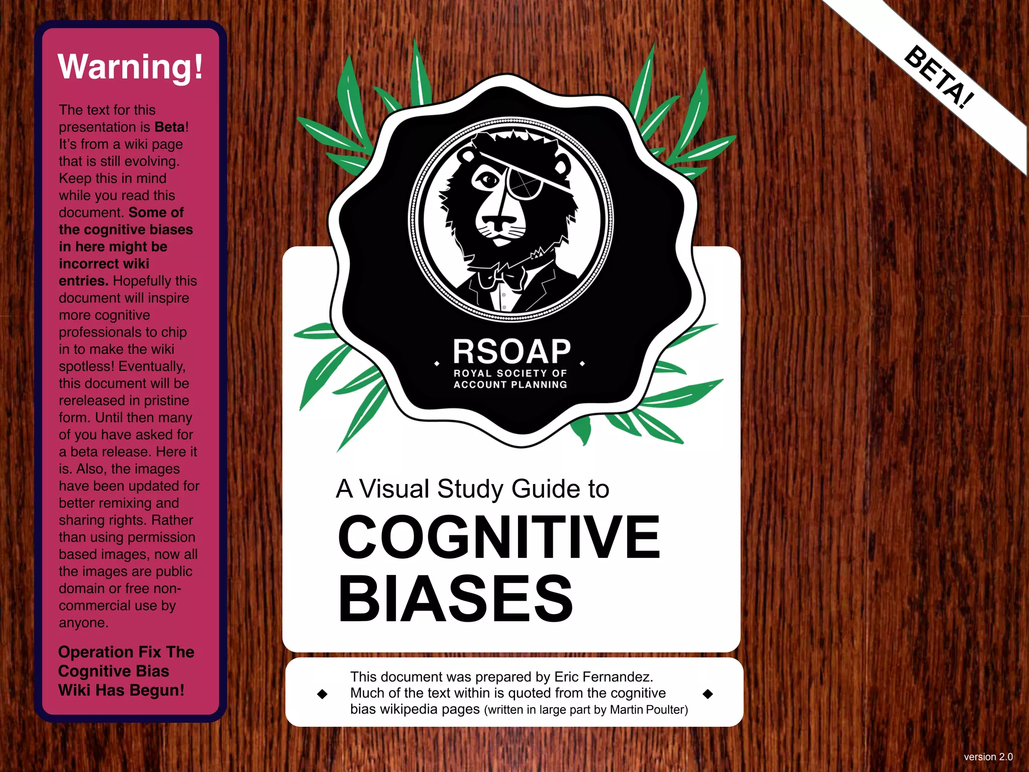 Cognitive biases - a visual study guide | PDF