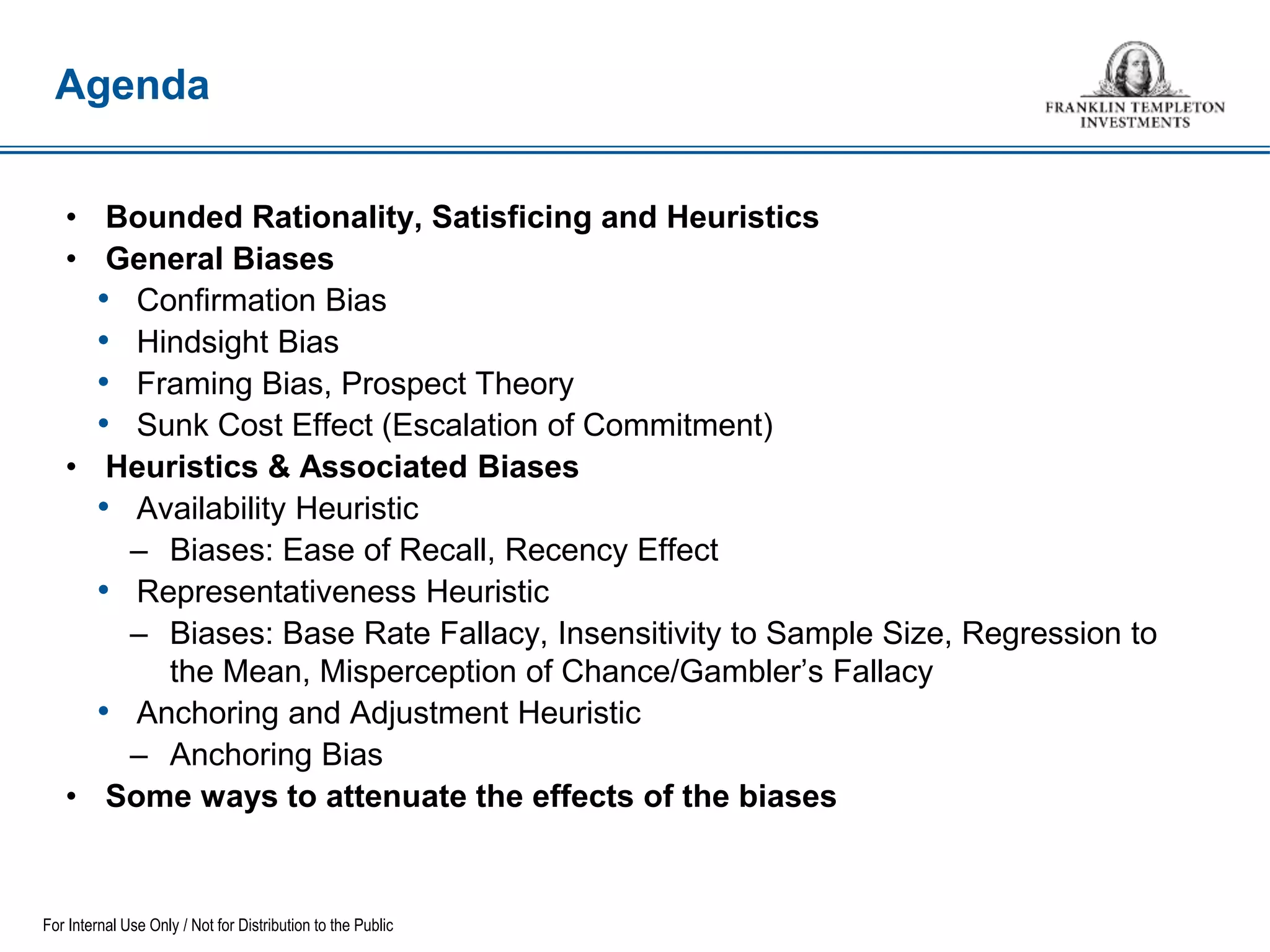 Overview of Cognitive Biases | PPTX