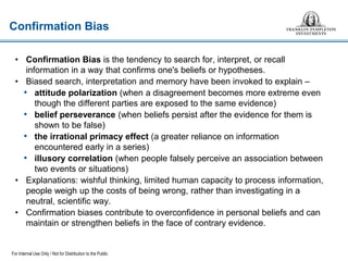 Overview of Cognitive Biases | PPTX