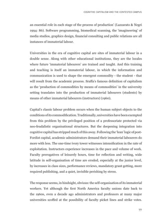 "COGNITIVE CAPITALISM AND THE CONTESTED CAMPUS" de Nick Dyer-Witheford ...